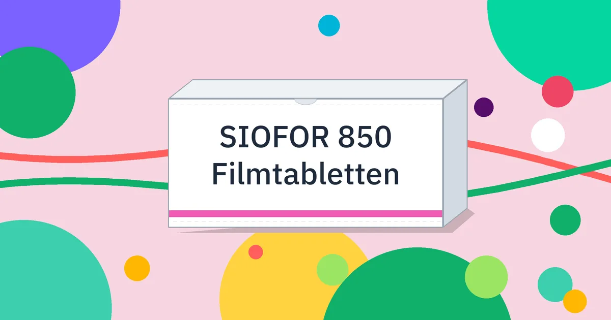 Symbolbild: Packung mit der Aufschrift SIOFOR 850 Filmtabletten (PZN 07106233) – Verfügbarkeit und Bezug in Apotheken in Frankfurt am Main