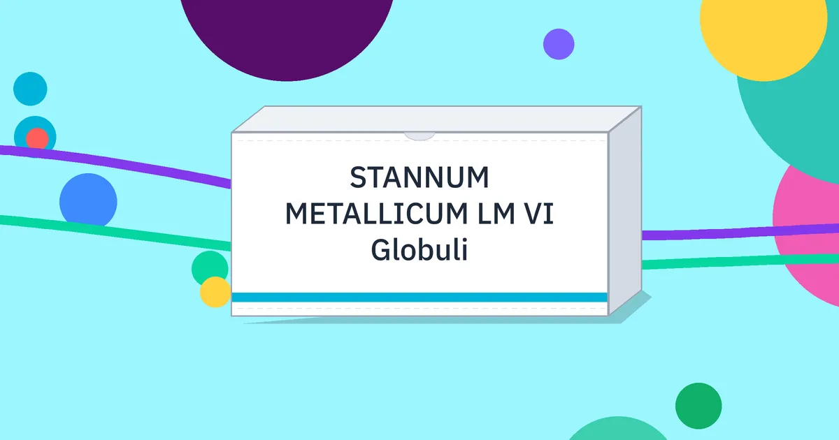 Symbolbild: Packung mit der Aufschrift STANNUM METALLICUM LM VI Globuli (PZN 02660060) – Verfügbarkeit und Bezug in Apotheken in Frankfurt am Main