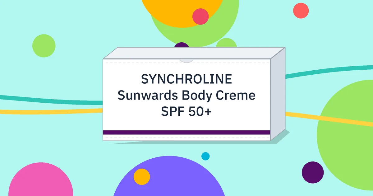 Symbolbild: Packung mit der Aufschrift SYNCHROLINE Sunwards Body Creme SPF 50+ (PZN 15784906) – Verfügbarkeit und Bezug in Apotheken in Frankfurt am Main