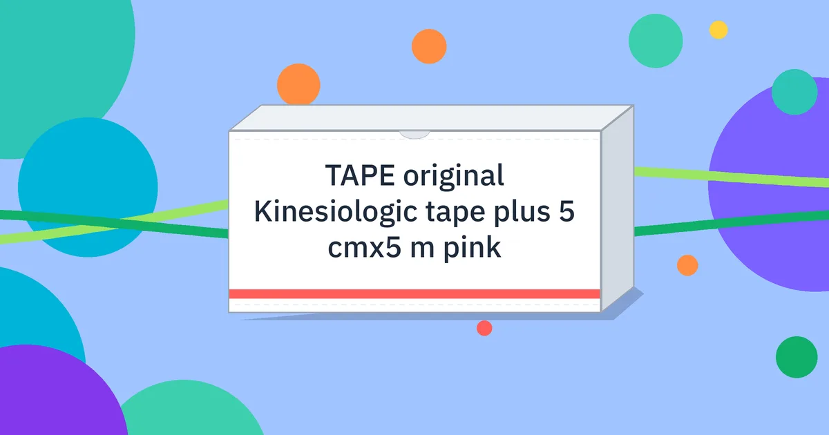 Symbolbild: Packung mit der Aufschrift TAPE original Kinesiologic tape plus 5 cmx5 m pink (PZN 13579585) – Verfügbarkeit und Bezug in Apotheken in Frankfurt am Main