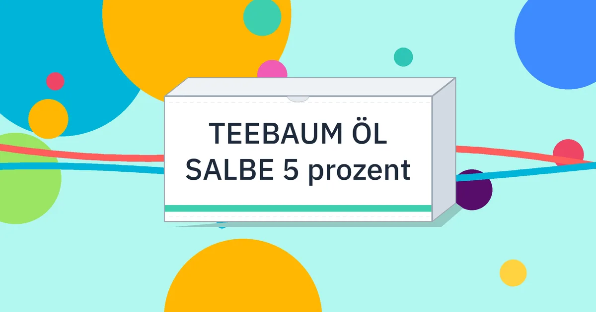 Symbolbild: Packung mit der Aufschrift TEEBAUM ÖL SALBE 5 prozent (PZN 16573092) – Verfügbarkeit und Bezug in Apotheken in Frankfurt am Main