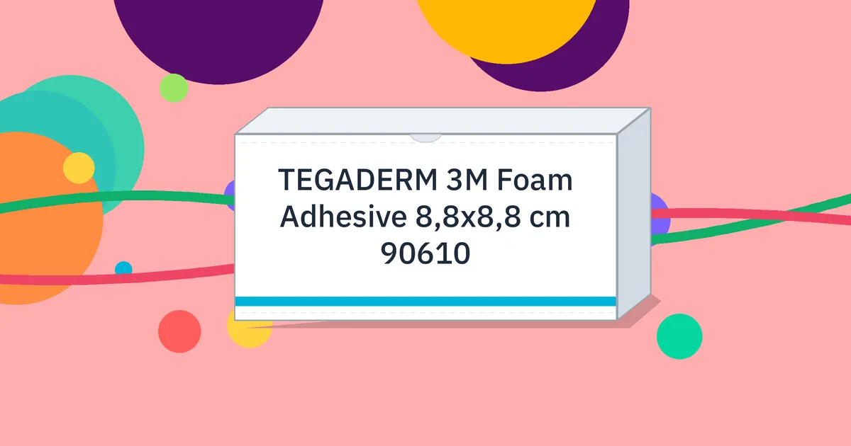Symbolbild: Packung mit der Aufschrift TEGADERM 3M Foam Adhesive 8,8x8,8 cm 90610 (PZN 10032432) – Verfügbarkeit und Bezug in Apotheken in Frankfurt am Main