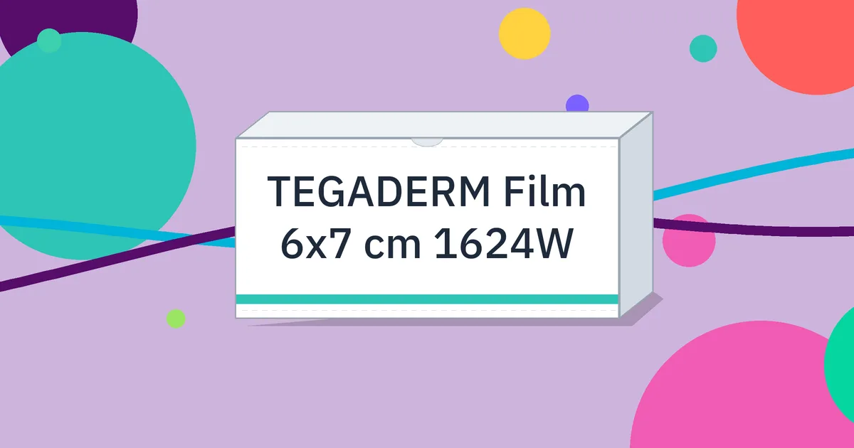 Symbolbild: Packung mit der Aufschrift TEGADERM Film 6x7 cm 1624W (PZN 20386326) – Verfügbarkeit und Bezug in Apotheken in Frankfurt am Main
