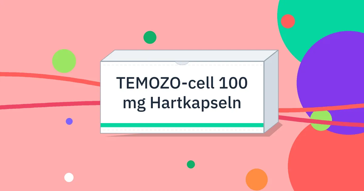 Symbolbild: Packung mit der Aufschrift TEMOZO-cell 100 mg Hartkapseln (PZN 06438105) – Verfügbarkeit und Bezug in Apotheken in Frankfurt am Main