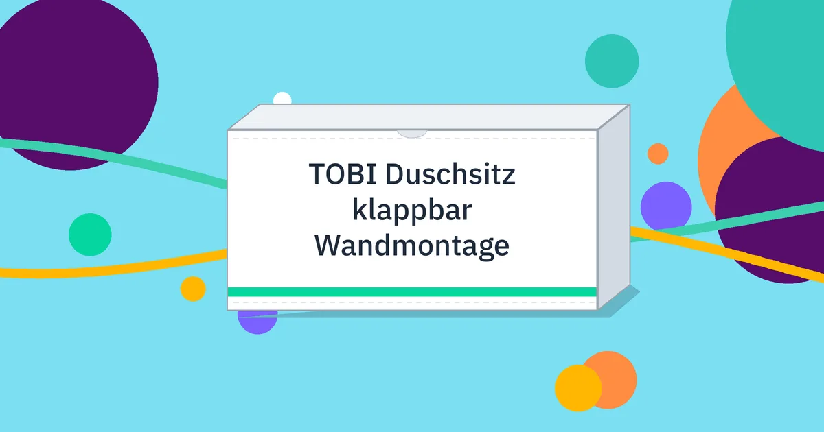 Symbolbild: Packung mit der Aufschrift TOBI Duschsitz klappbar Wandmontage (PZN 17943668) – Verfügbarkeit und Bezug in Apotheken in Frankfurt am Main
