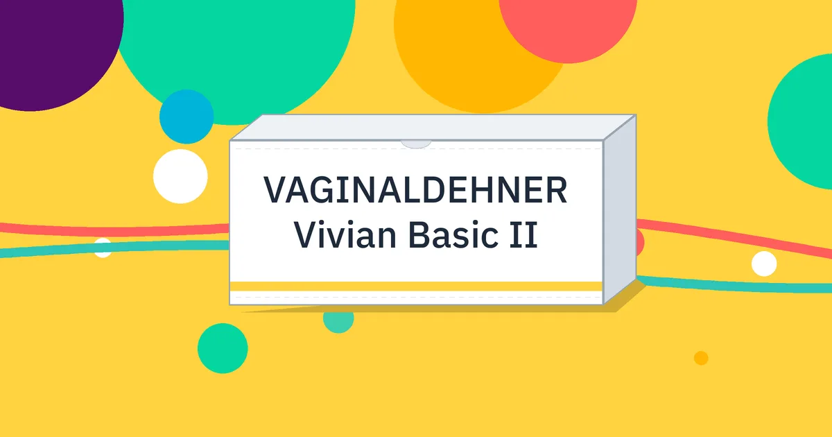 Symbolbild: Packung mit der Aufschrift VAGINALDEHNER Vivian Basic II (PZN 05453031) – Verfügbarkeit und Bezug in Apotheken in Frankfurt am Main