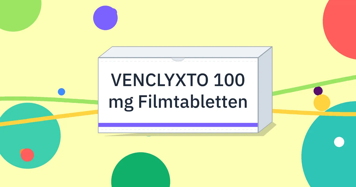Symbolbild: Packung mit der Aufschrift VENCLYXTO 100 mg Filmtabletten (PZN 17523021) – Verfügbarkeit und Bezug in Apotheken in Frankfurt am Main