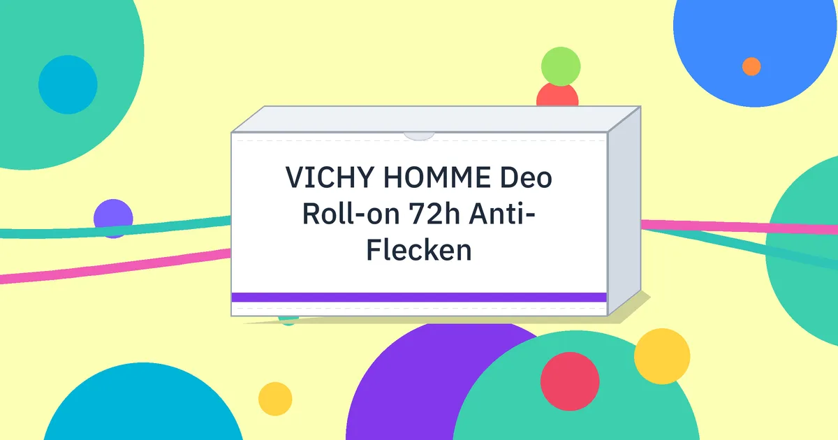Symbolbild: Packung mit der Aufschrift VICHY HOMME Deo Roll-on 72h Anti-Flecken (PZN 19073467) – Verfügbarkeit und Bezug in Apotheken in Frankfurt am Main
