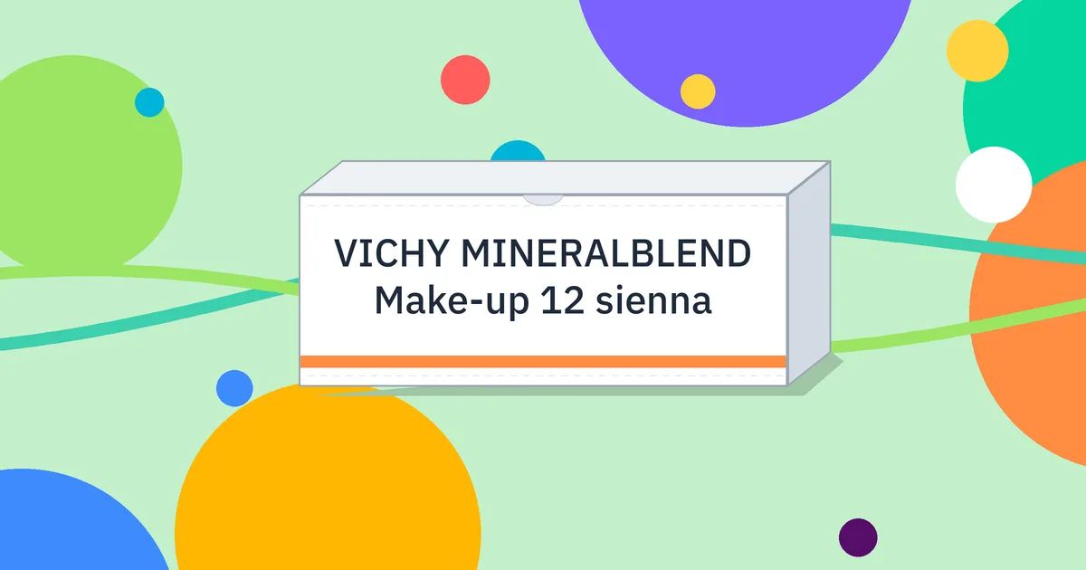 Symbolbild: Packung mit der Aufschrift VICHY MINERALBLEND Make-up 12 sienna (PZN 15293485) – Verfügbarkeit und Bezug in Apotheken in Frankfurt am Main