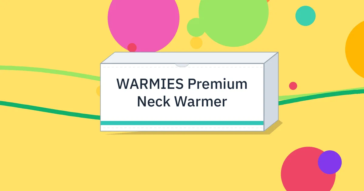 Symbolbild: Packung mit der Aufschrift WARMIES Premium Neck Warmer (PZN 18066086) – Verfügbarkeit und Bezug in Apotheken in Frankfurt am Main