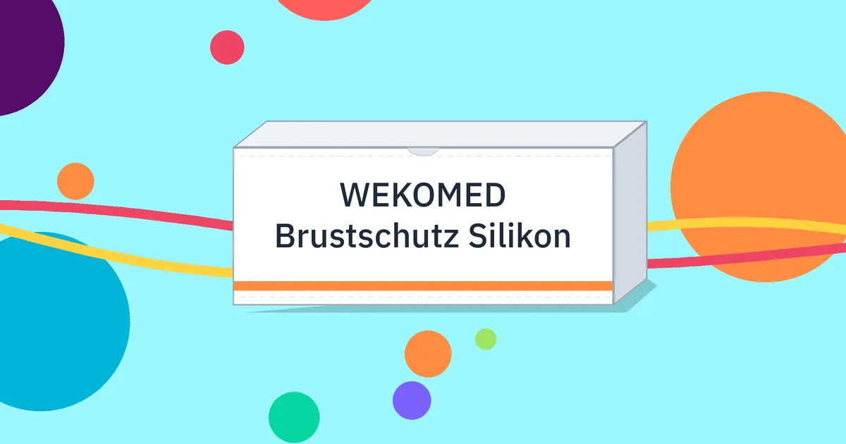 Symbolbild: Packung mit der Aufschrift WEKOMED Brustschutz Silikon (PZN 16861709) – Verfügbarkeit und Bezug in Apotheken in Frankfurt am Main