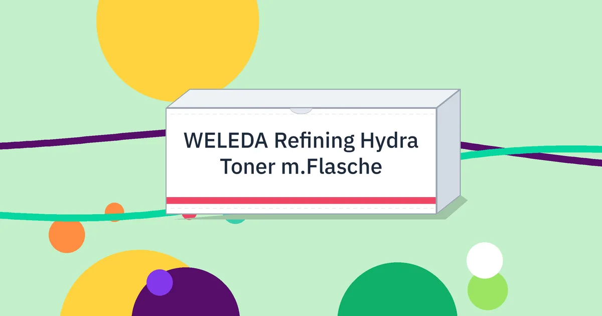 Symbolbild: Packung mit der Aufschrift WELEDA Refining Hydra Toner m.Flasche (PZN 19487424) – Verfügbarkeit und Bezug in Apotheken in Frankfurt am Main