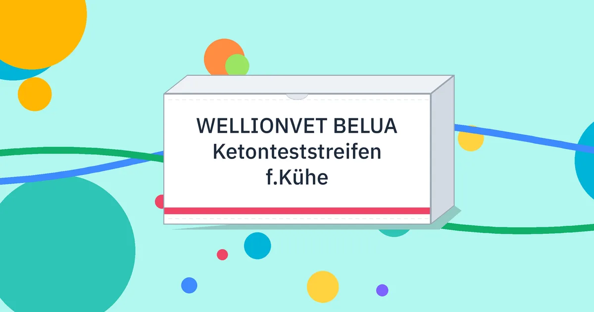 Symbolbild: Packung mit der Aufschrift WELLIONVET BELUA Ketonteststreifen f.Kühe (PZN 11668178) – Verfügbarkeit und Bezug in Apotheken in Frankfurt am Main