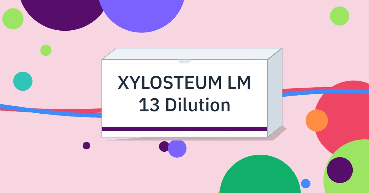 Symbolbild: Packung mit der Aufschrift XYLOSTEUM LM 13 Dilution (PZN 13284217) – Verfügbarkeit und Bezug in Apotheken in Frankfurt am Main