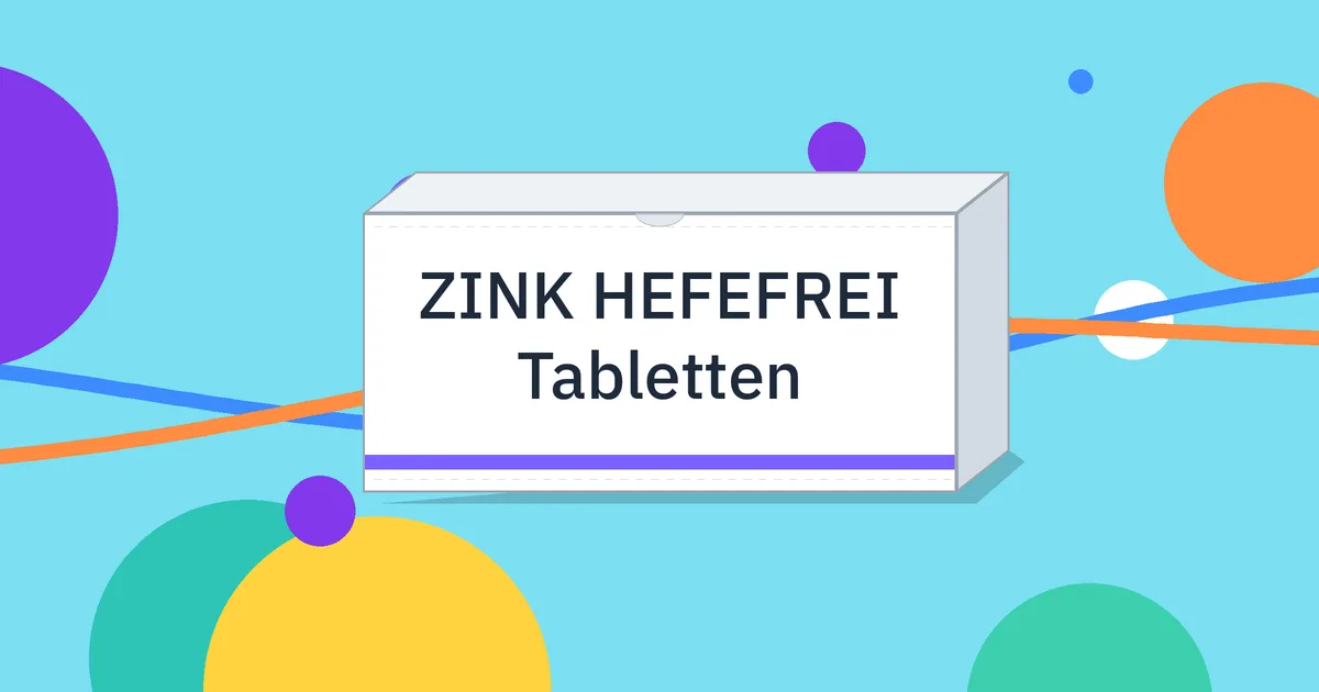 Symbolbild: Packung mit der Aufschrift ZINK HEFEFREI Tabletten (PZN 08726601) – Verfügbarkeit und Bezug in Apotheken in Frankfurt am Main