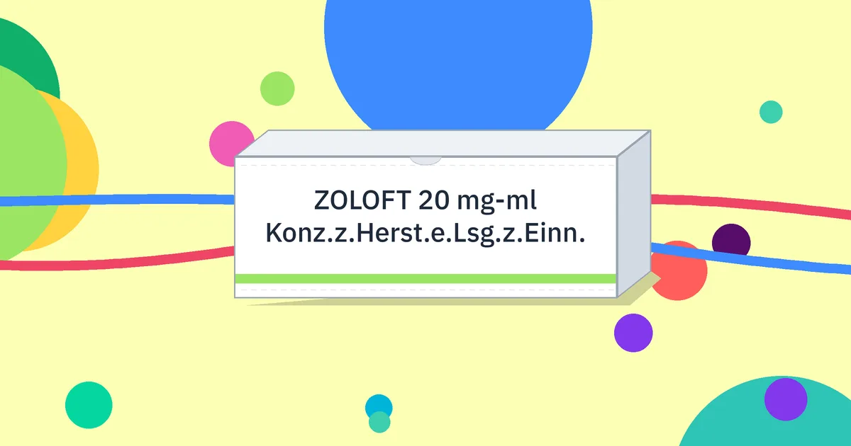 Symbolbild: Packung mit der Aufschrift ZOLOFT 20 mg-ml Konz.z.Herst.e.Lsg.z.Einn. (PZN 01511062) – Verfügbarkeit und Bezug in Apotheken in Frankfurt am Main
