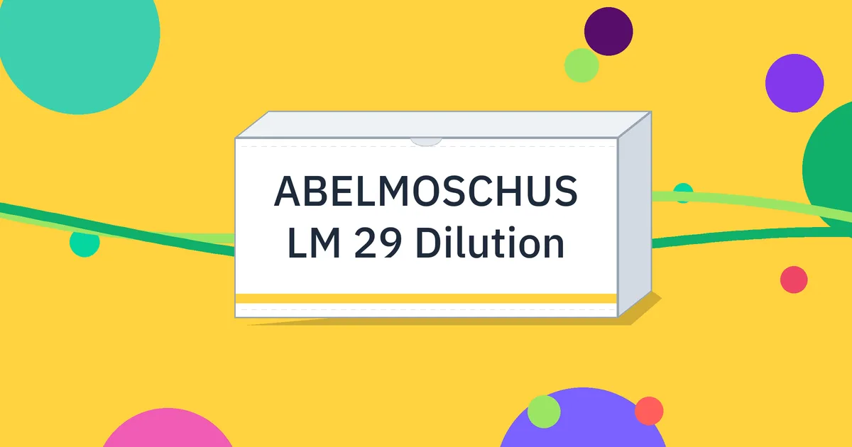 Symbolbild: Packung mit der Aufschrift ABELMOSCHUS LM 29 Dilution (PZN 12750404) – Verfügbarkeit und Bezug in Apotheken in Frankfurt am Main