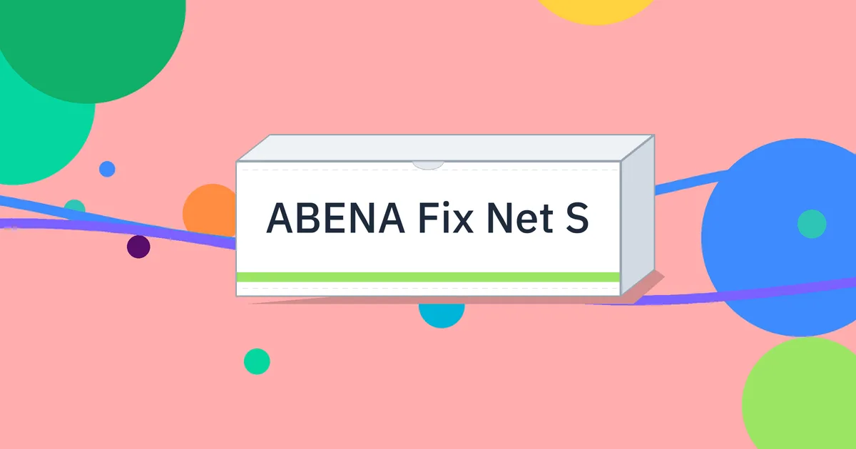 Symbolbild: Packung mit der Aufschrift ABENA Fix Net S (PZN 18161488) – Verfügbarkeit und Bezug in Apotheken in Frankfurt am Main
