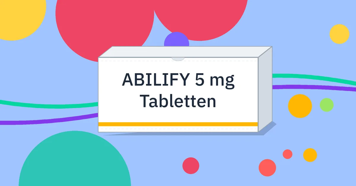 Symbolbild: Packung mit der Aufschrift ABILIFY 5 mg Tabletten (PZN 11638800) – Verfügbarkeit und Bezug in Apotheken in Frankfurt am Main