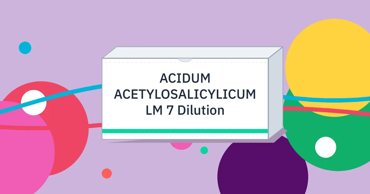 Symbolbild: Packung mit der Aufschrift ACIDUM ACETYLOSALICYLICUM LM 7 Dilution (PZN 13267791) – Verfügbarkeit und Bezug in Apotheken in Frankfurt am Main