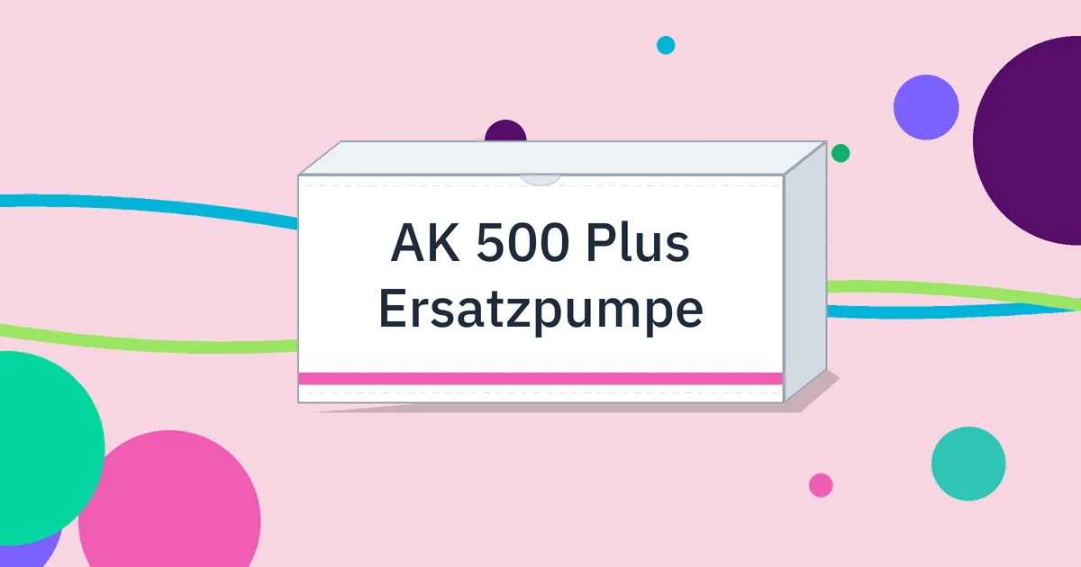 Symbolbild: Packung mit der Aufschrift AK 500 Plus Ersatzpumpe (PZN 16356420) – Verfügbarkeit und Bezug in Apotheken in Frankfurt am Main