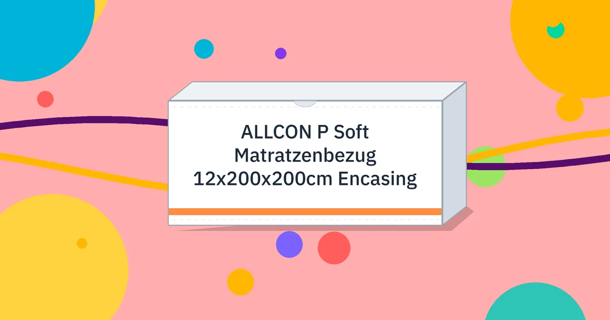 Symbolbild: Packung mit der Aufschrift ALLCON P Soft Matratzenbezug 12x200x200cm Encasing (PZN 19762468) – Verfügbarkeit und Bezug in Apotheken in Frankfurt am Main