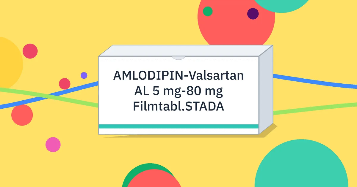 Symbolbild: Packung mit der Aufschrift AMLODIPIN-Valsartan AL 5 mg-80 mg Filmtabl.STADA (PZN 19694324) – Verfügbarkeit und Bezug in Apotheken in Frankfurt am Main