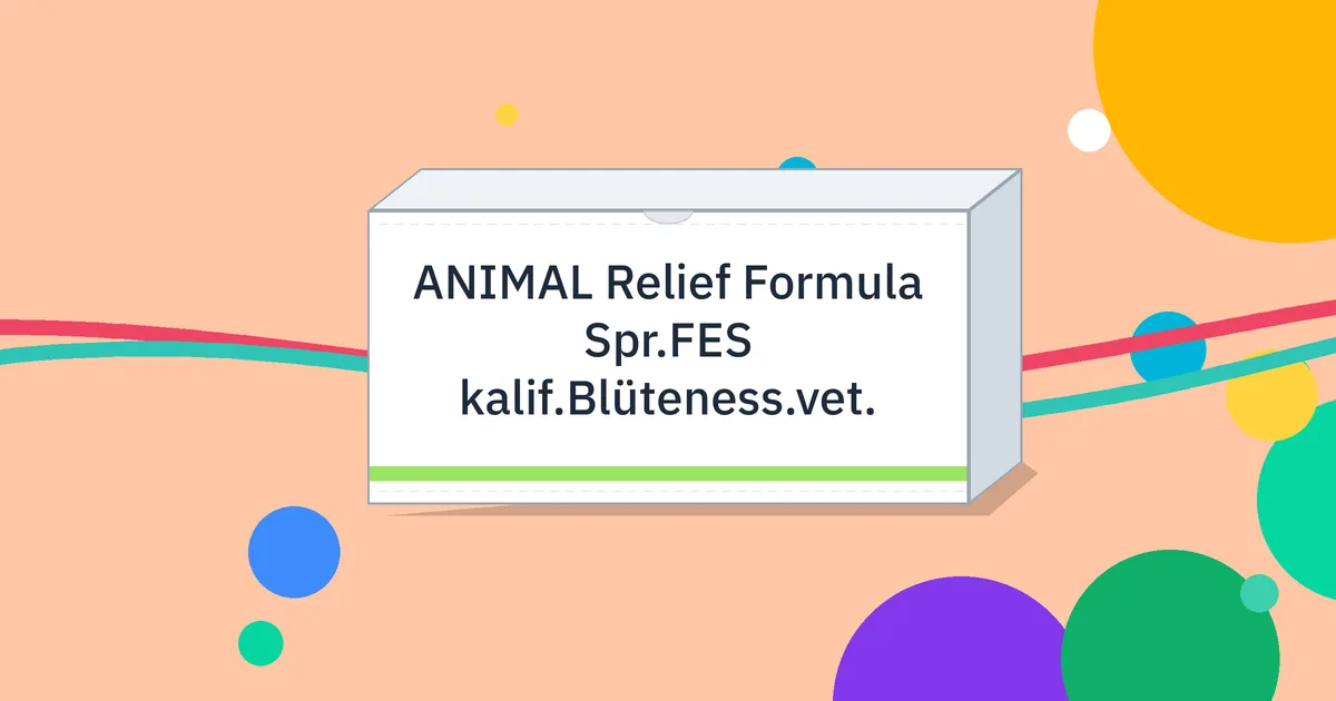 Symbolbild: Packung mit der Aufschrift ANIMAL Relief Formula Spr.FES kalif.Blüteness.vet. (PZN 18810171) – Verfügbarkeit und Bezug in Apotheken in Frankfurt am Main