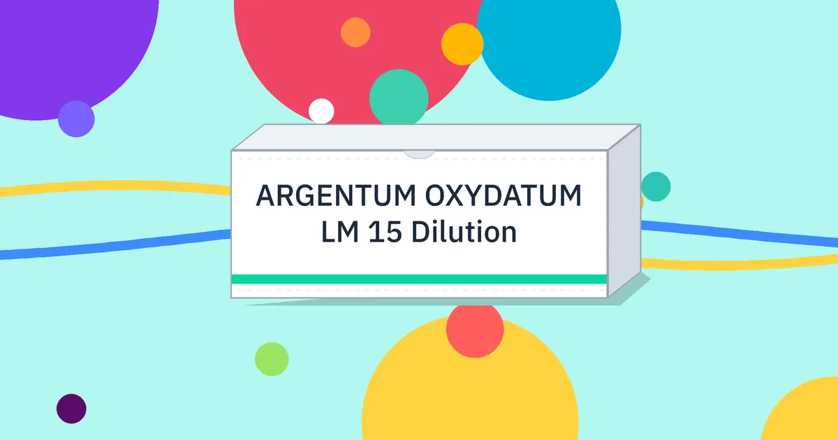 Symbolbild: Packung mit der Aufschrift ARGENTUM OXYDATUM LM 15 Dilution (PZN 12769125) – Verfügbarkeit und Bezug in Apotheken in Frankfurt am Main