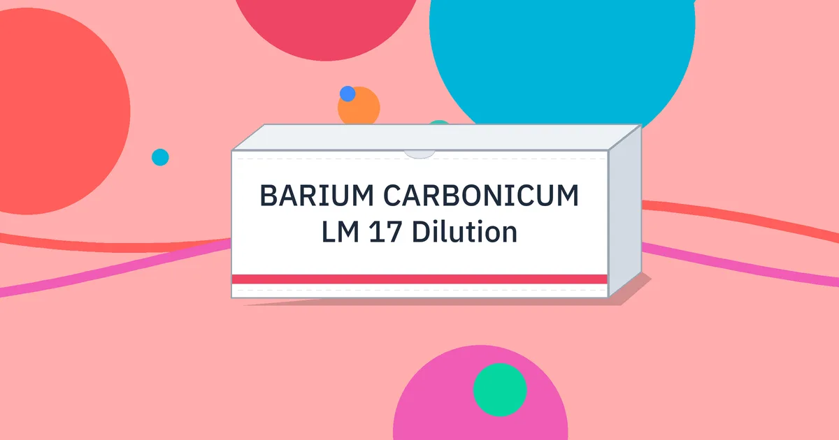 Symbolbild: Packung mit der Aufschrift BARIUM CARBONICUM LM 17 Dilution (PZN 12789004) – Verfügbarkeit und Bezug in Apotheken in Frankfurt am Main