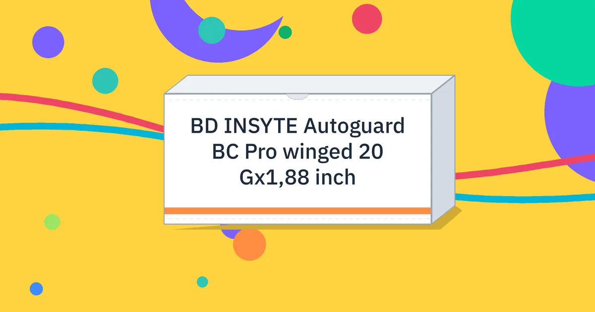 Symbolbild: Packung mit der Aufschrift BD INSYTE Autoguard BC Pro winged 20 Gx1,88 inch (PZN 17517948) – Verfügbarkeit und Bezug in Apotheken in Frankfurt am Main