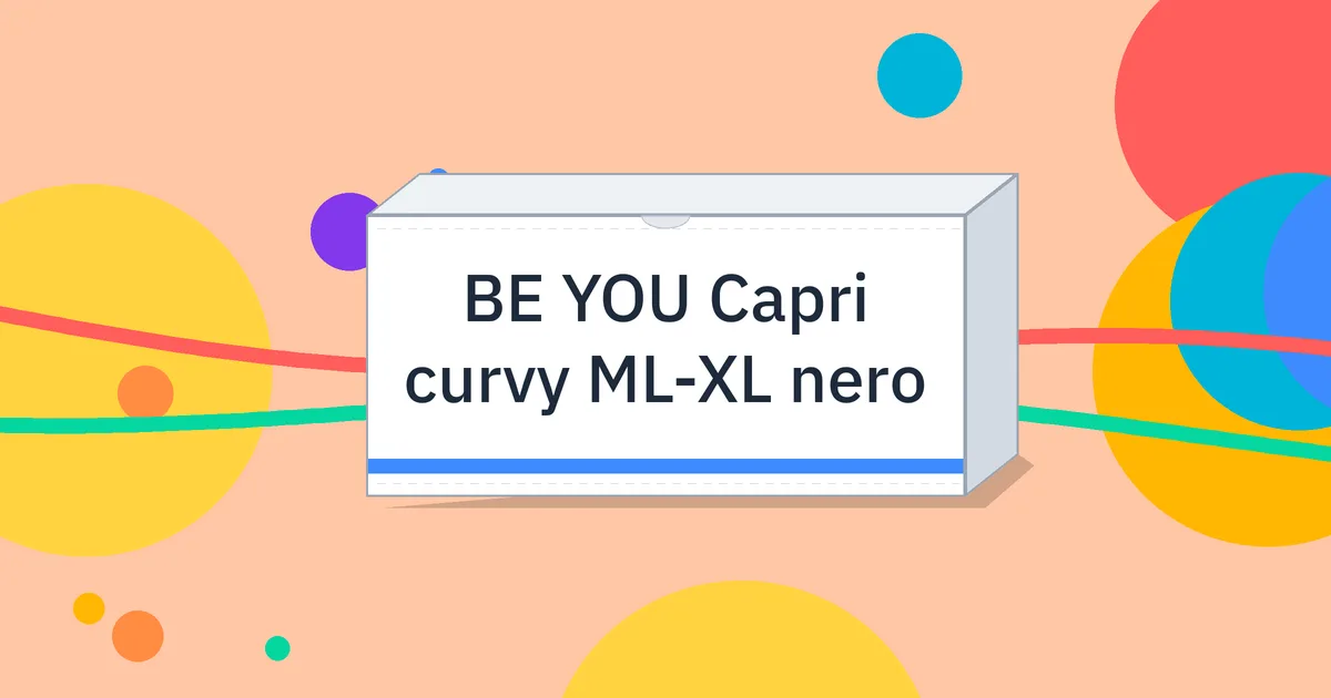Symbolbild: Packung mit der Aufschrift BE YOU Capri curvy ML-XL nero (PZN 19722167) – Verfügbarkeit und Bezug in Apotheken in Frankfurt am Main