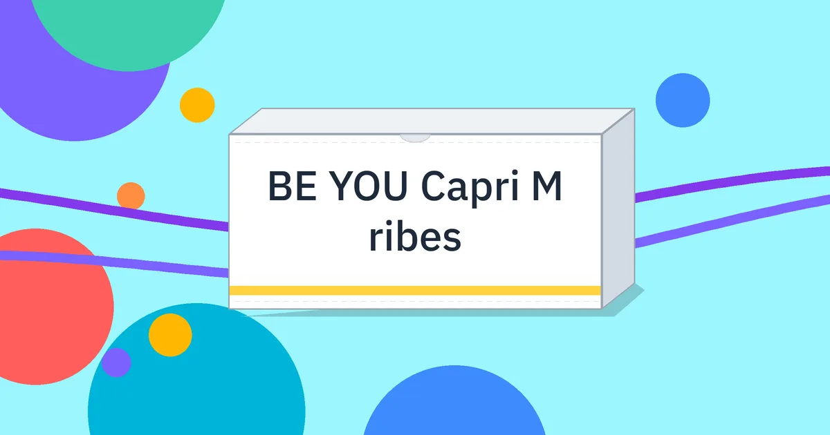 Symbolbild: Packung mit der Aufschrift BE YOU Capri M ribes (PZN 19722090) – Verfügbarkeit und Bezug in Apotheken in Frankfurt am Main