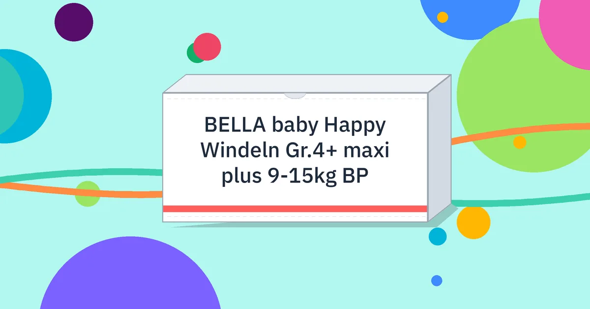 Symbolbild: Packung mit der Aufschrift BELLA baby Happy Windeln Gr.4+ maxi plus 9-15kg BP (PZN 19772573) – Verfügbarkeit und Bezug in Apotheken in Frankfurt am Main