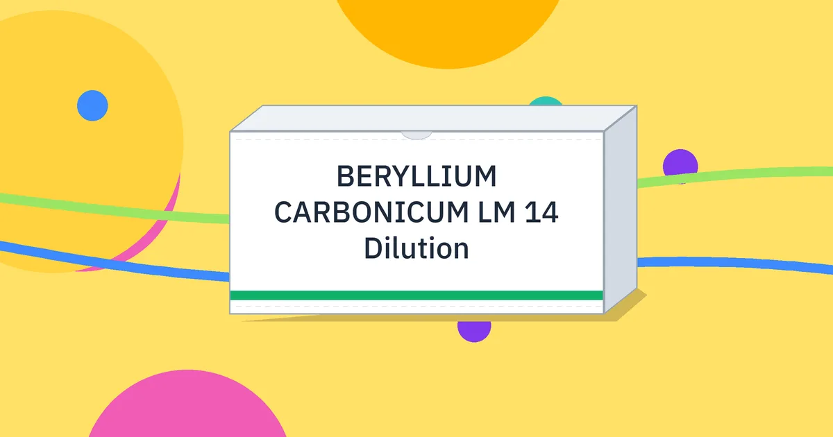 Symbolbild: Packung mit der Aufschrift BERYLLIUM CARBONICUM LM 14 Dilution (PZN 13384143) – Verfügbarkeit und Bezug in Apotheken in Frankfurt am Main