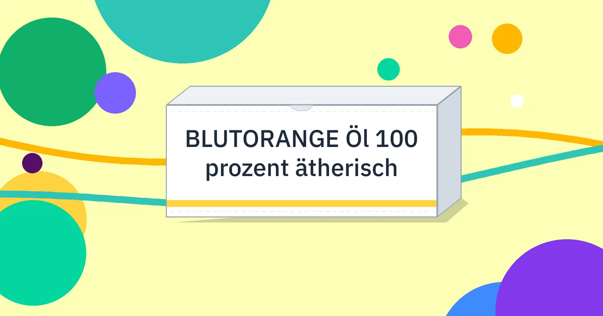 Symbolbild: Packung mit der Aufschrift BLUTORANGE Öl 100 prozent ätherisch (PZN 07204303) – Verfügbarkeit und Bezug in Apotheken in Frankfurt am Main