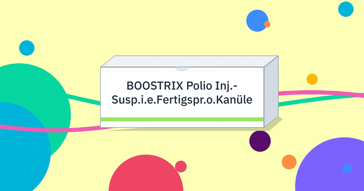 Symbolbild: Packung mit der Aufschrift BOOSTRIX Polio Inj.-Susp.i.e.Fertigspr.o.Kanüle (PZN 09289611) – Verfügbarkeit und Bezug in Apotheken in Frankfurt am Main