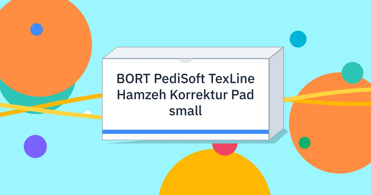 Symbolbild: Packung mit der Aufschrift BORT PediSoft TexLine Hamzeh Korrektur Pad small (PZN 00527813) – Verfügbarkeit und Bezug in Apotheken in Frankfurt am Main