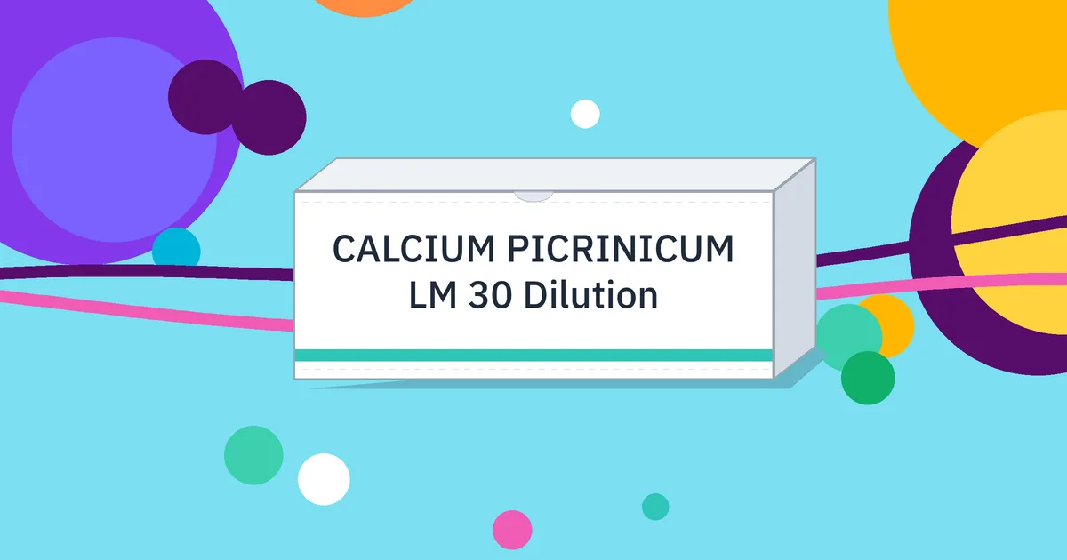 Symbolbild: Packung mit der Aufschrift CALCIUM PICRINICUM LM 30 Dilution (PZN 13410917) – Verfügbarkeit und Bezug in Apotheken in Frankfurt am Main