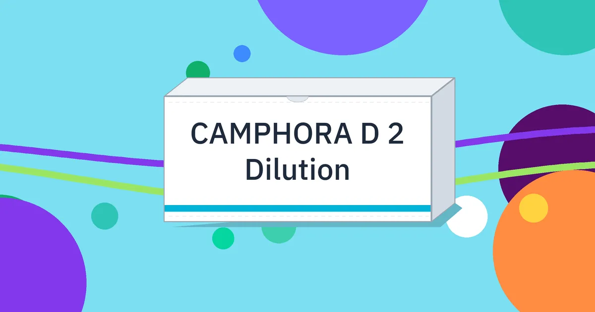 Symbolbild: Packung mit der Aufschrift CAMPHORA D 2 Dilution (PZN 02609567) – Verfügbarkeit und Bezug in Apotheken in Frankfurt am Main