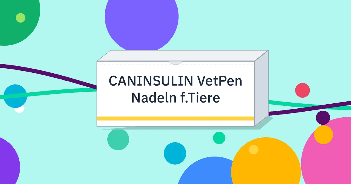 Symbolbild: Packung mit der Aufschrift CANINSULIN VetPen Nadeln f.Tiere (PZN 09706210) – Verfügbarkeit und Bezug in Apotheken in Frankfurt am Main