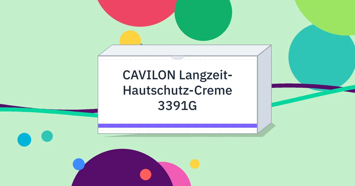Symbolbild: Packung mit der Aufschrift CAVILON Langzeit-Hautschutz-Creme 3391G (PZN 10286428) – Verfügbarkeit und Bezug in Apotheken in Frankfurt am Main