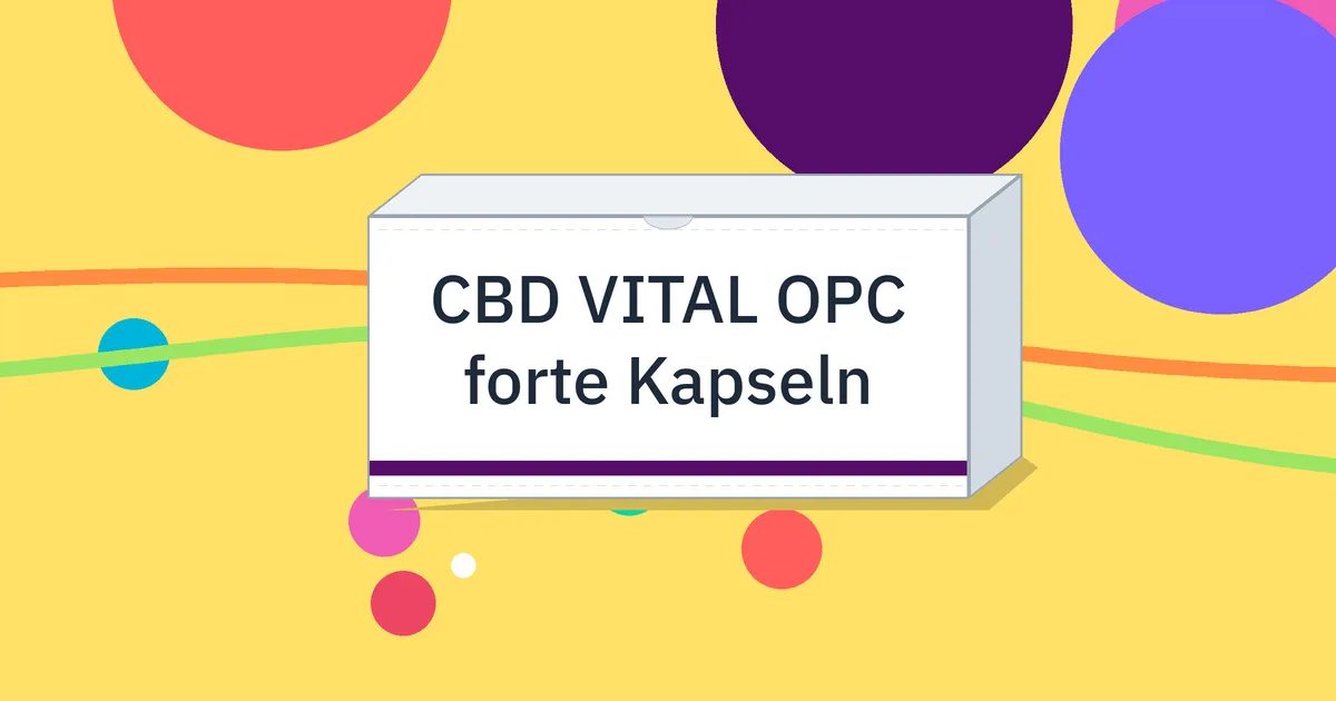 Symbolbild: Packung mit der Aufschrift CBD VITAL OPC forte Kapseln (PZN 18453392) – Verfügbarkeit und Bezug in Apotheken in Frankfurt am Main