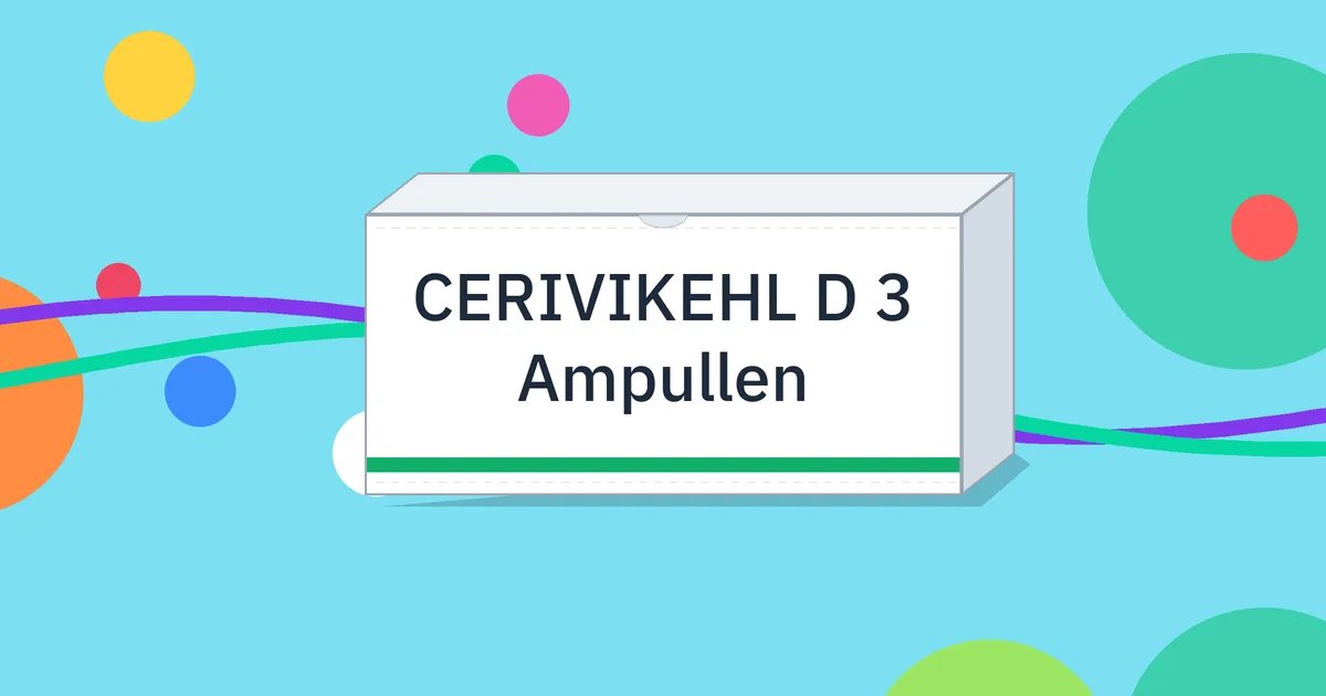 Symbolbild: Packung mit der Aufschrift CERIVIKEHL D 3 Ampullen (PZN 03563152) – Verfügbarkeit und Bezug in Apotheken in Frankfurt am Main