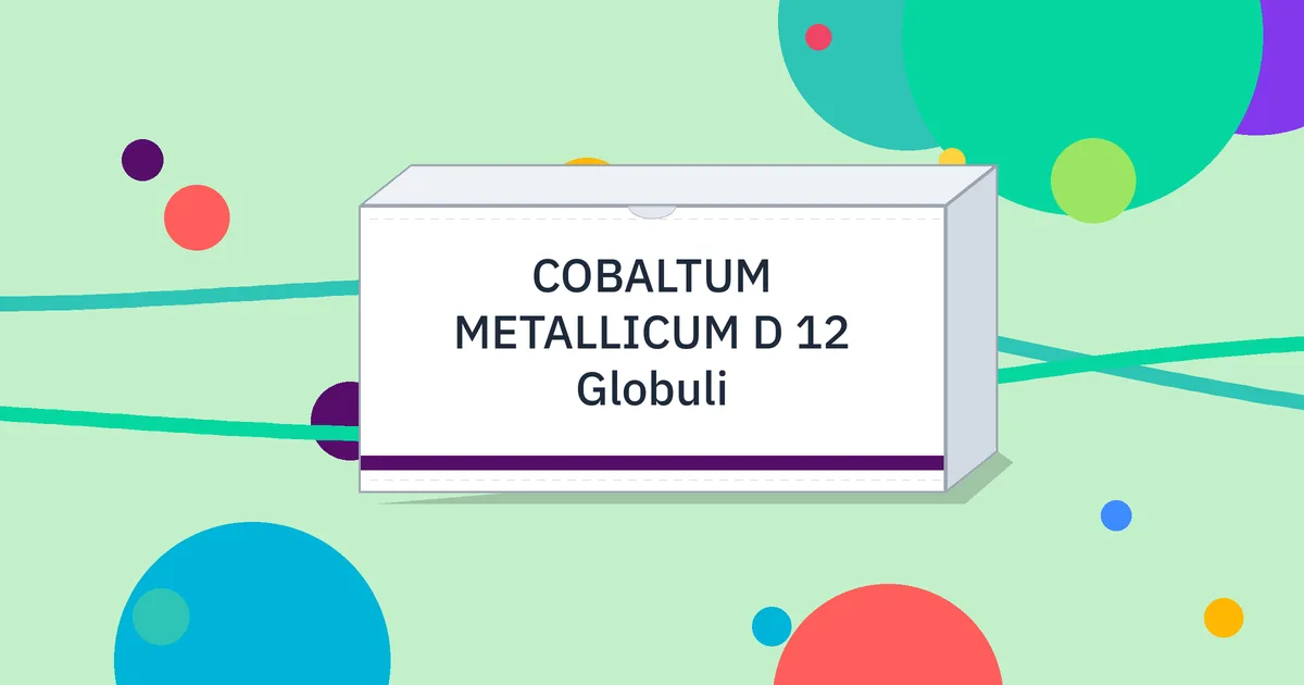 Symbolbild: Packung mit der Aufschrift COBALTUM METALLICUM D 12 Globuli (PZN 07456134) – Verfügbarkeit und Bezug in Apotheken in Frankfurt am Main
