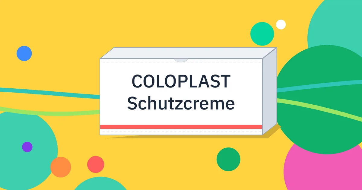 Symbolbild: Packung mit der Aufschrift COLOPLAST Schutzcreme (PZN 09239323) – Verfügbarkeit und Bezug in Apotheken in Frankfurt am Main
