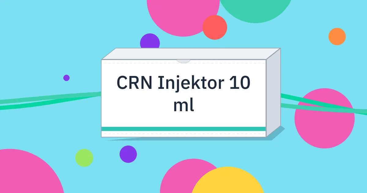Symbolbild: Packung mit der Aufschrift CRN Injektor 10 ml (PZN 17530334) – Verfügbarkeit und Bezug in Apotheken in Frankfurt am Main