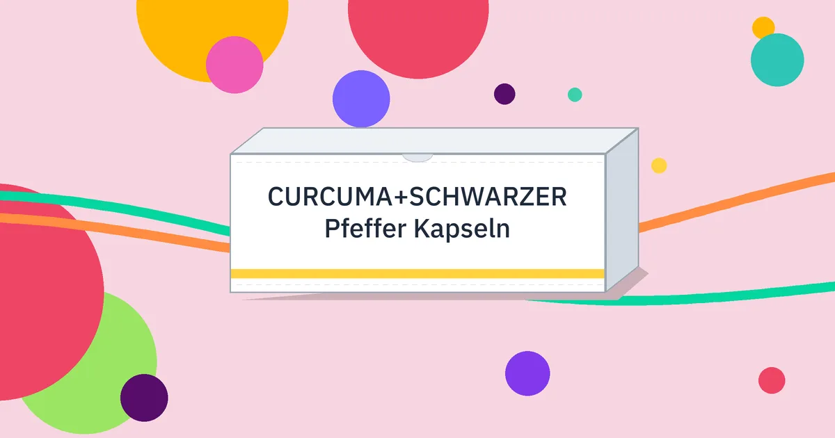 Symbolbild: Packung mit der Aufschrift CURCUMA+SCHWARZER Pfeffer Kapseln (PZN 09209316) – Verfügbarkeit und Bezug in Apotheken in Frankfurt am Main