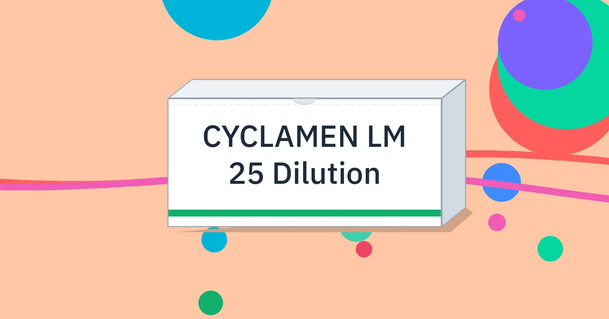 Symbolbild: Packung mit der Aufschrift CYCLAMEN LM 25 Dilution (PZN 12840544) – Verfügbarkeit und Bezug in Apotheken in Frankfurt am Main