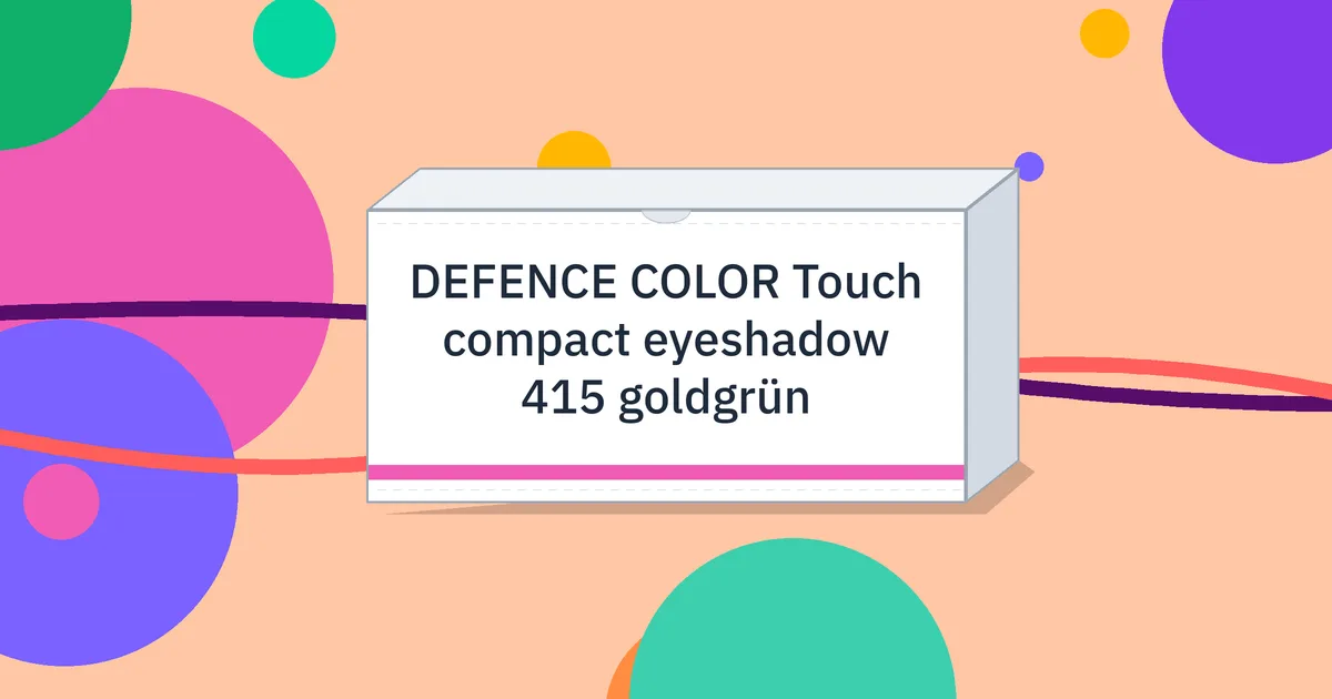 Symbolbild: Packung mit der Aufschrift DEFENCE COLOR Touch compact eyeshadow 415 goldgrün (PZN 12478681) – Verfügbarkeit und Bezug in Apotheken in Frankfurt am Main